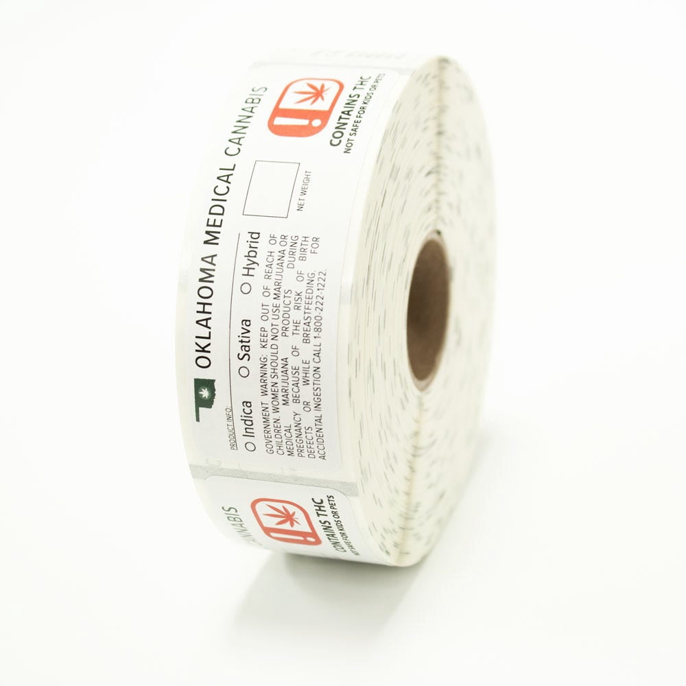 OK Medical Cannabis Rx Thermal Labels for Business Use - Walmart ...