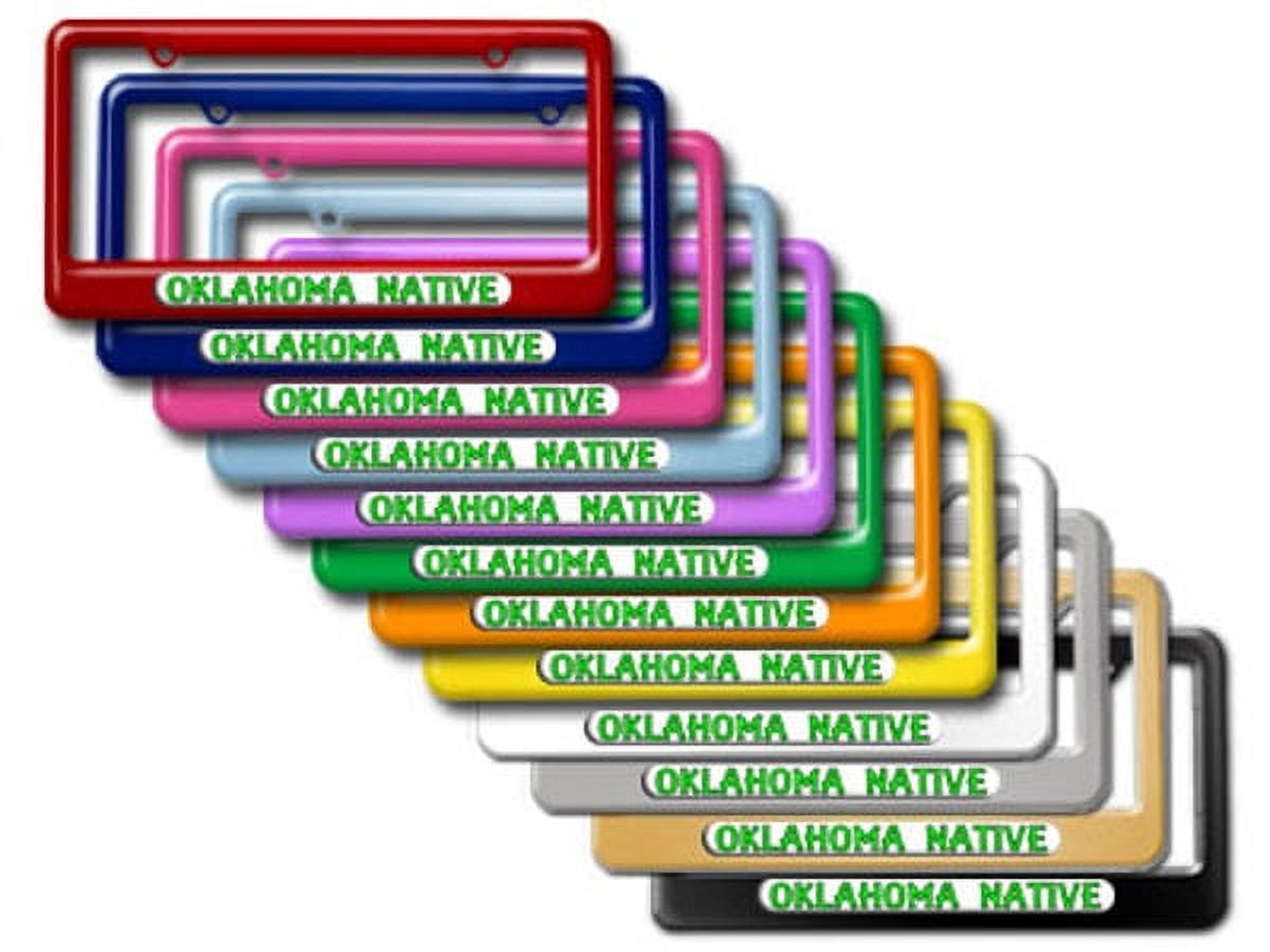 Oklahoma Native - State Pride License Plate Frame - Walmart.com