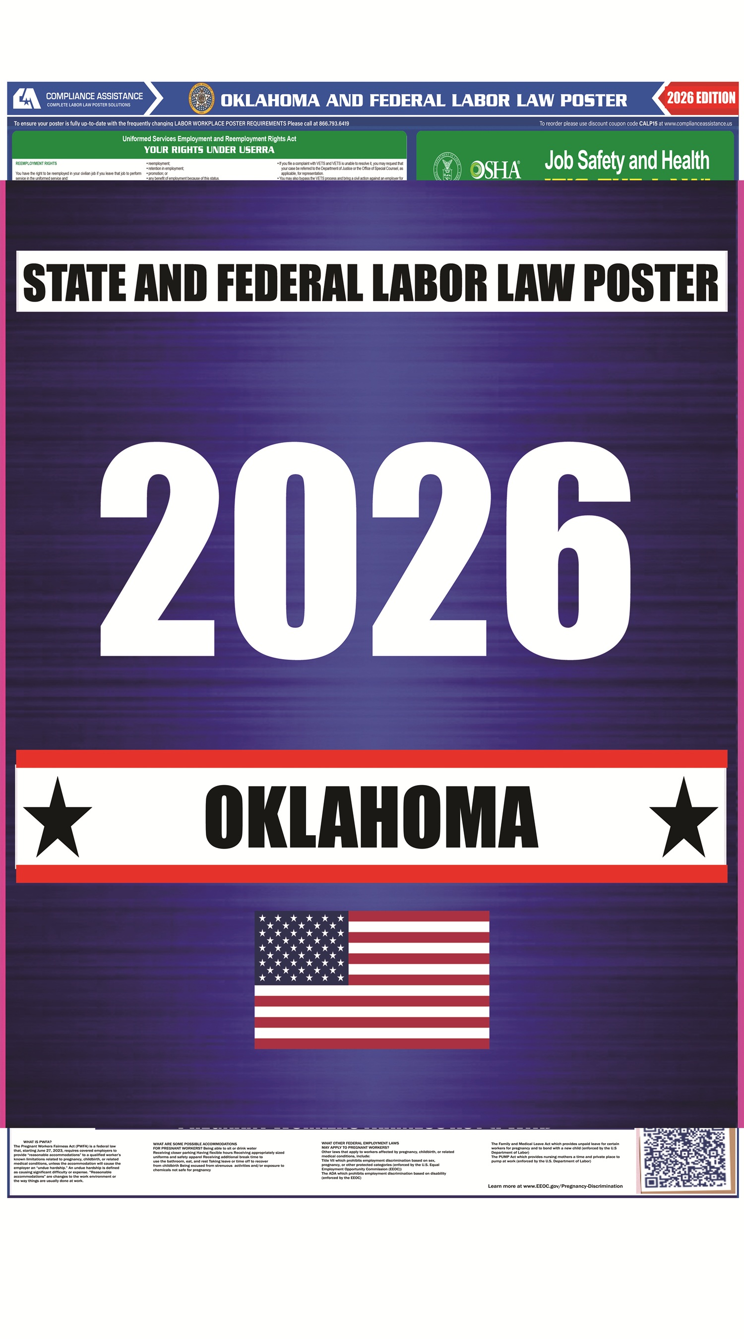 Oklahoma (OK) 2026 State Labor Law Poster - State, Federal and OSHA ...