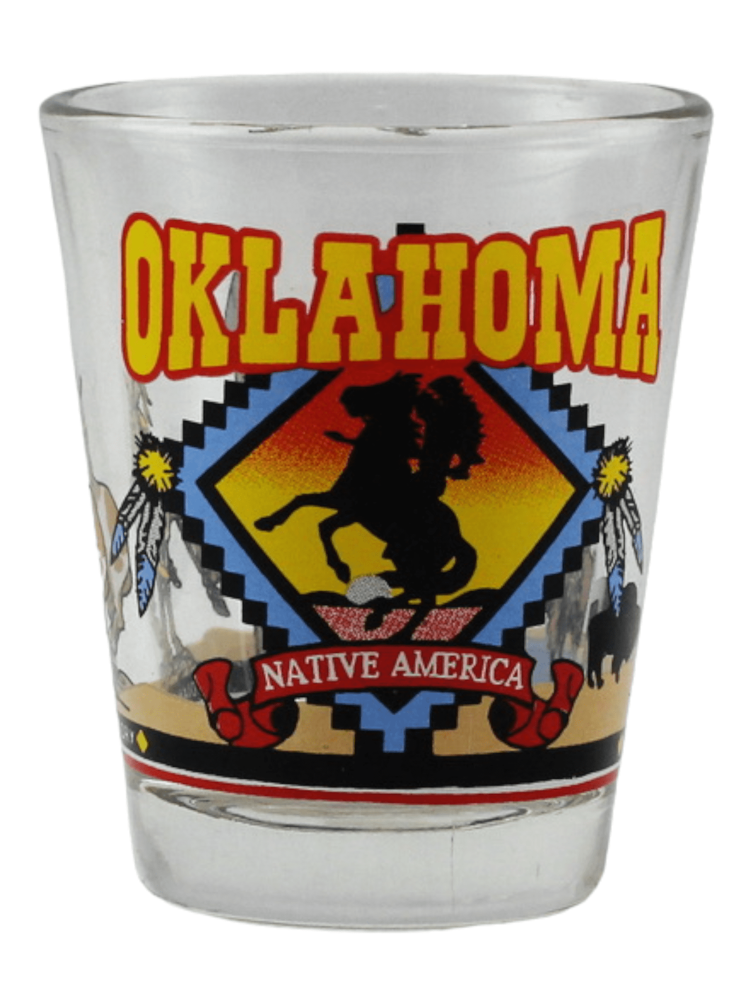 Oklahoma ST Graph Design Shot Glass - Walmart.com