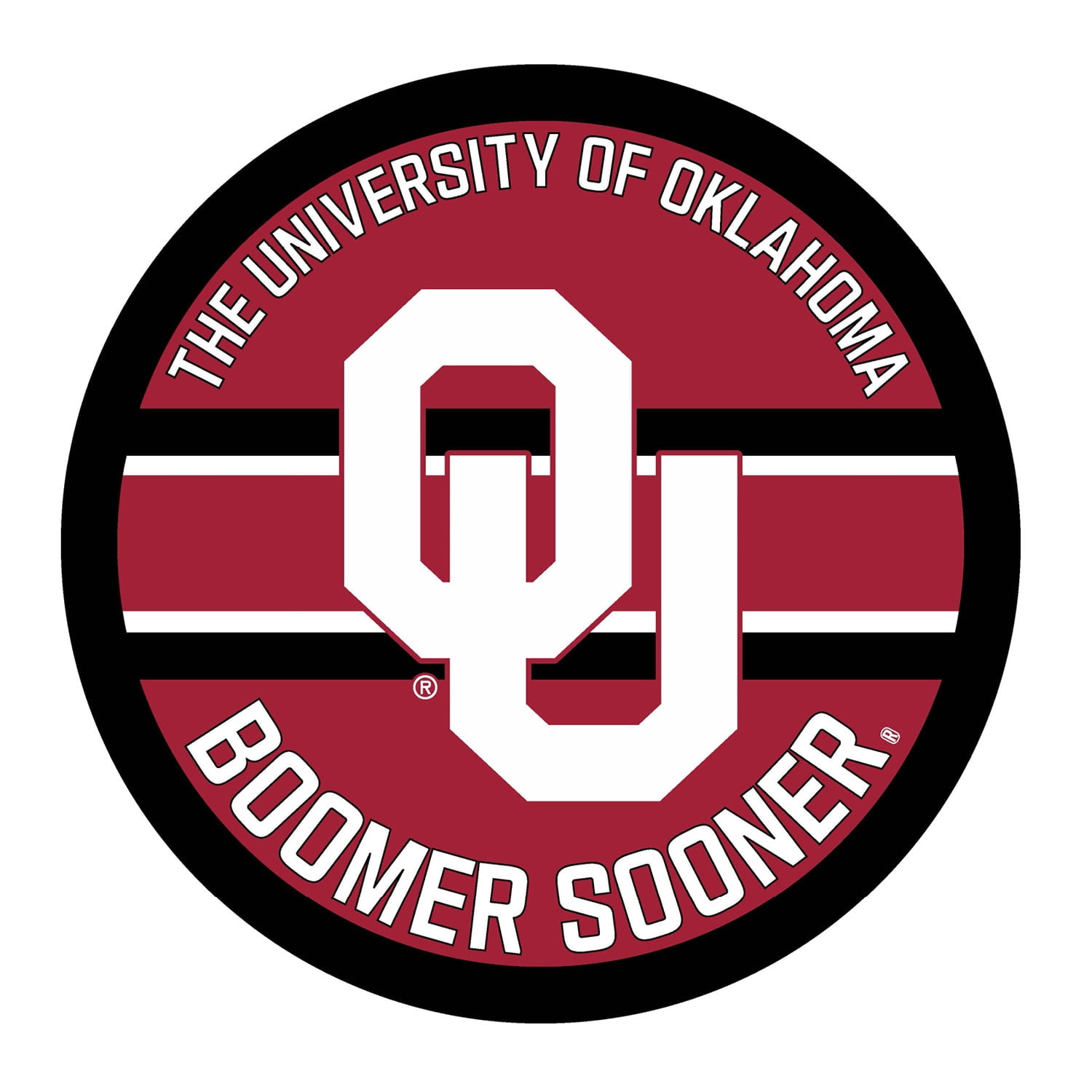 Oklahoma Sooners 15" Round LED Lit Wall Sign - Walmart.com