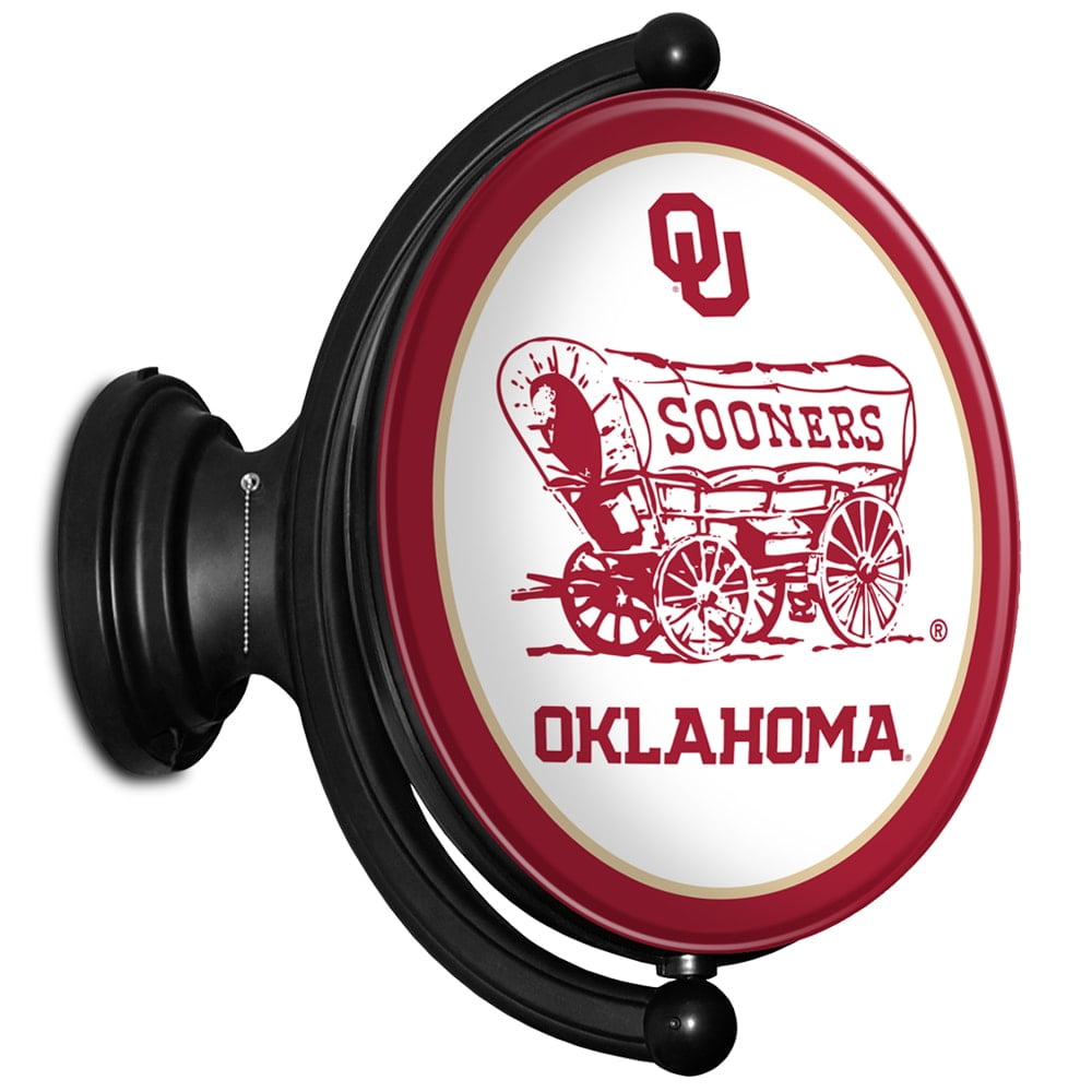 Oklahoma Sooners 23'' x 21'' Boomer Illuminated Rotating Wall Sign ...