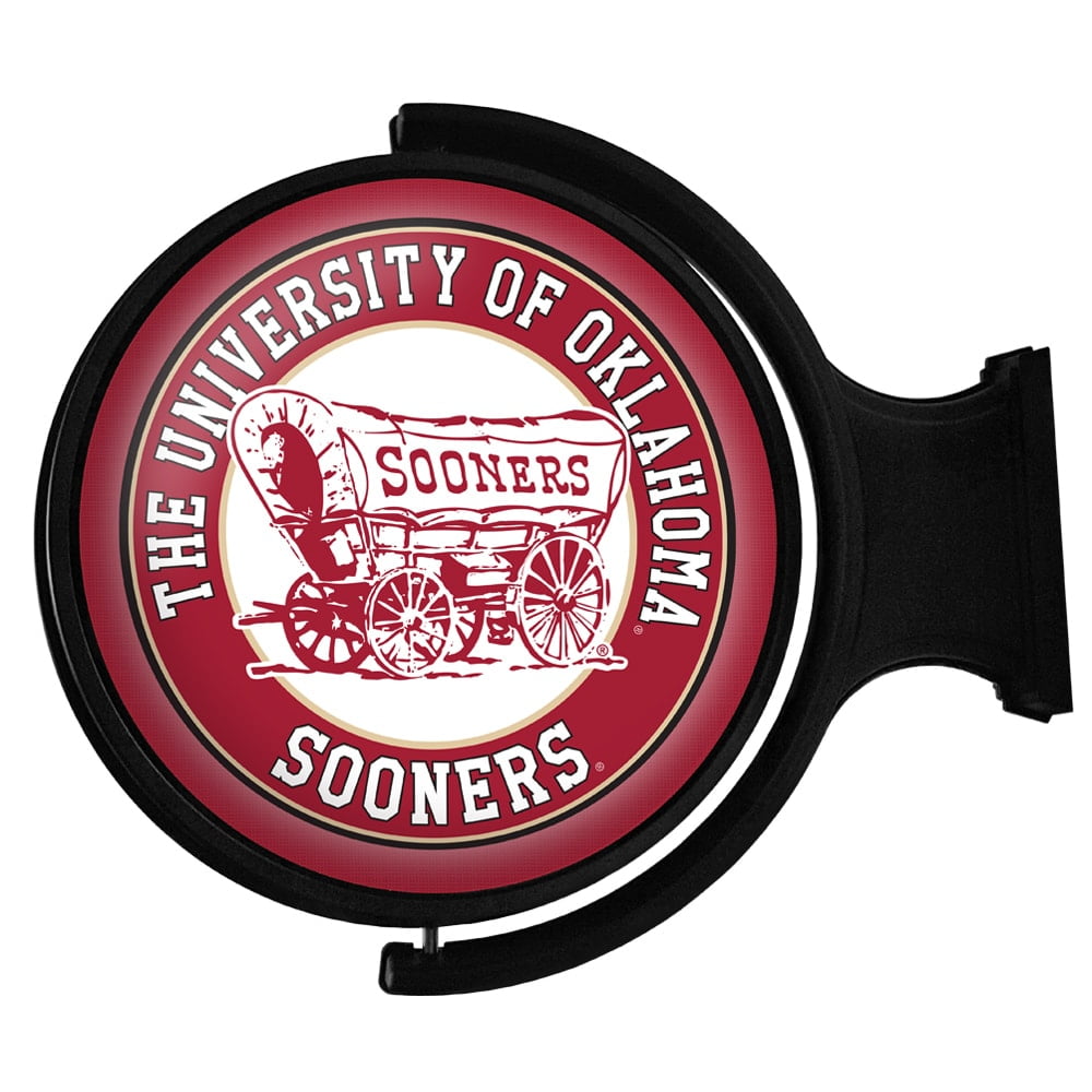 Oklahoma Sooners 23'' x 21'' Team Boomer Illuminated Rotating Wall Sign ...