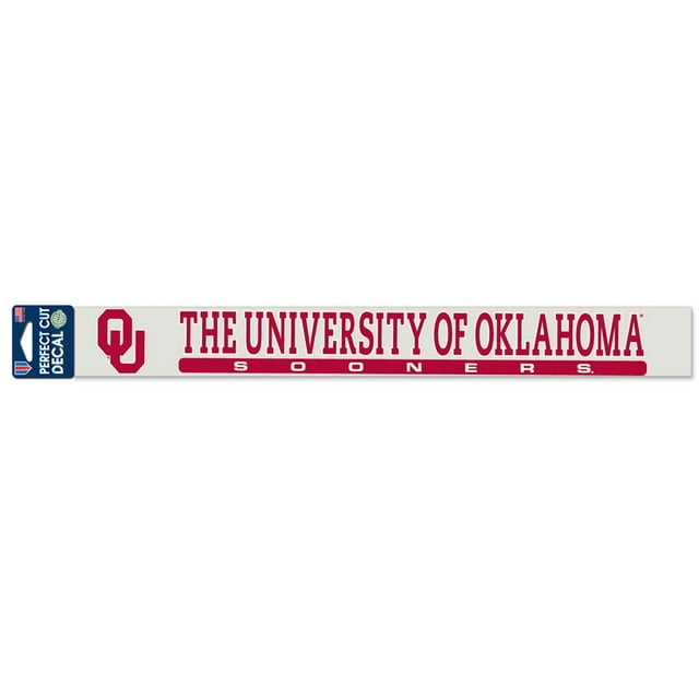 Oklahoma Sooners Official NCAA 2 inch x 17 inch Perfect Cut Car Decal ...