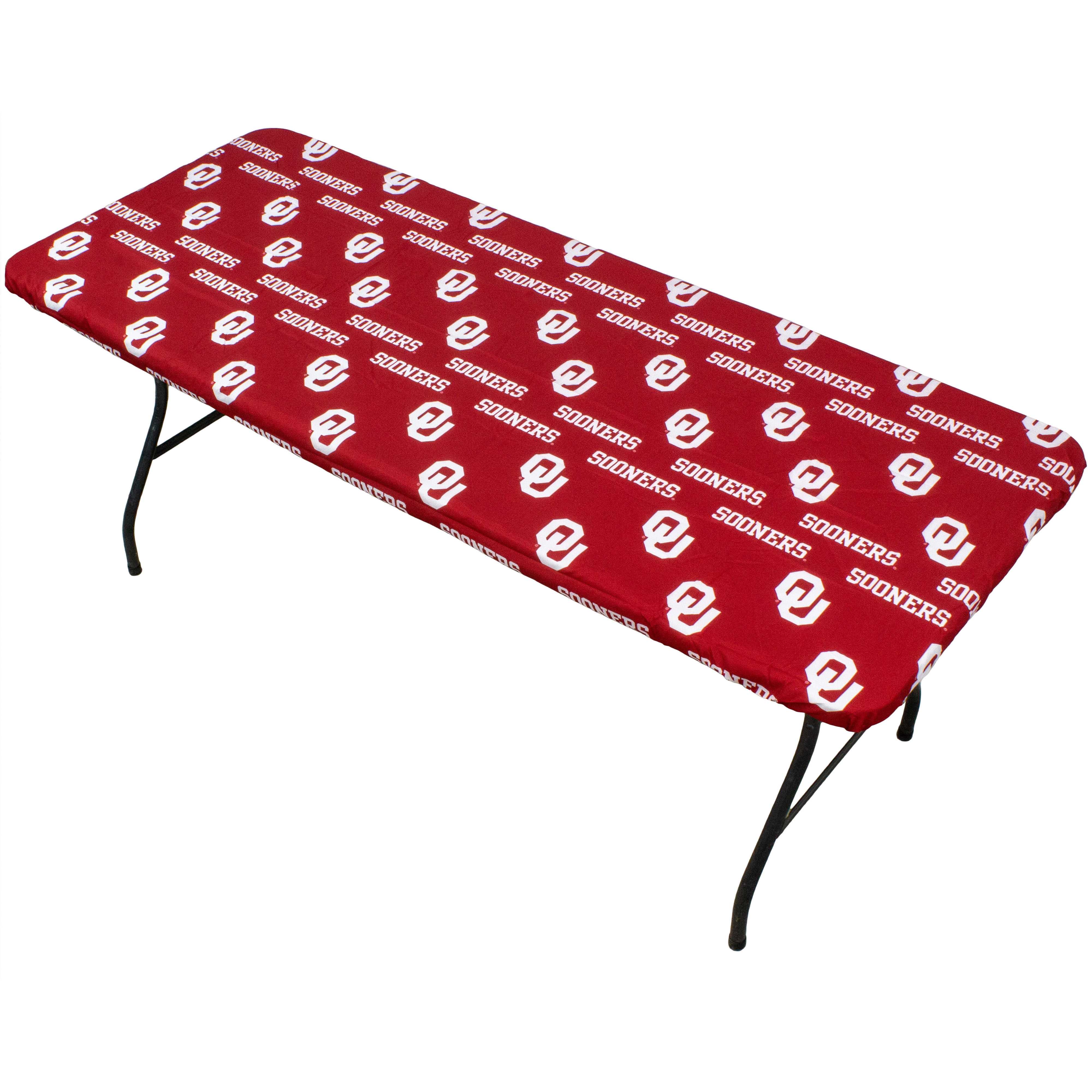 Oklahoma Sooners Tailgate Fitted Tablecloth, 33" x 33", Card Table 72 ...