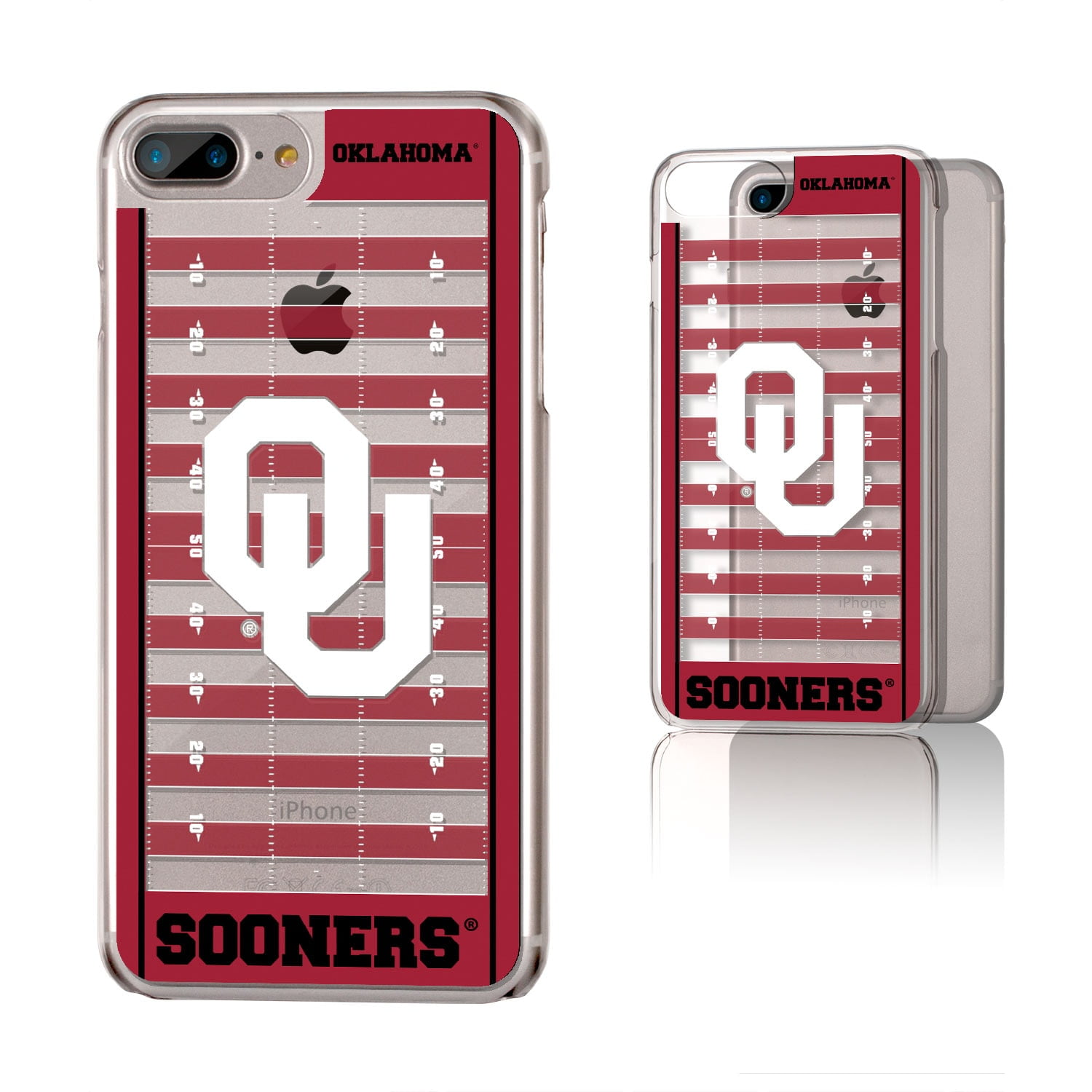 Oklahoma Sooners iPhone Clear Football Field Design Case - Walmart.com