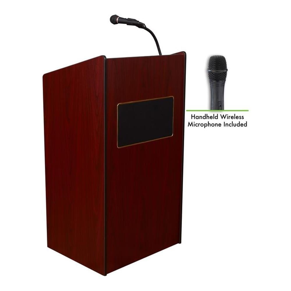 Oklahoma Sound Aristocrat Lectern with Wireless Handheld Mic in ...
