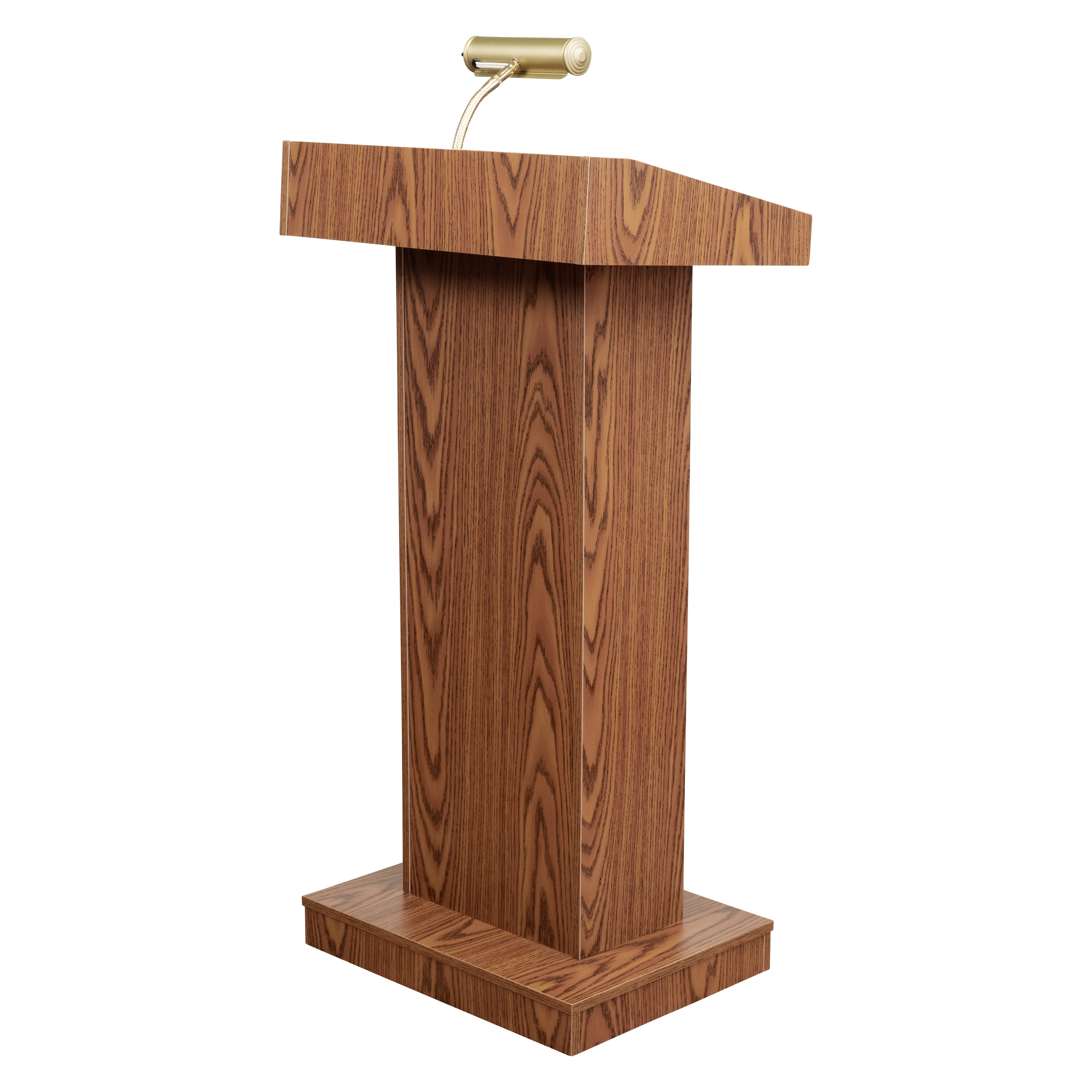 Oklahoma Sound® Orator Non-Sound Lectern, Medium Oak - Walmart.com