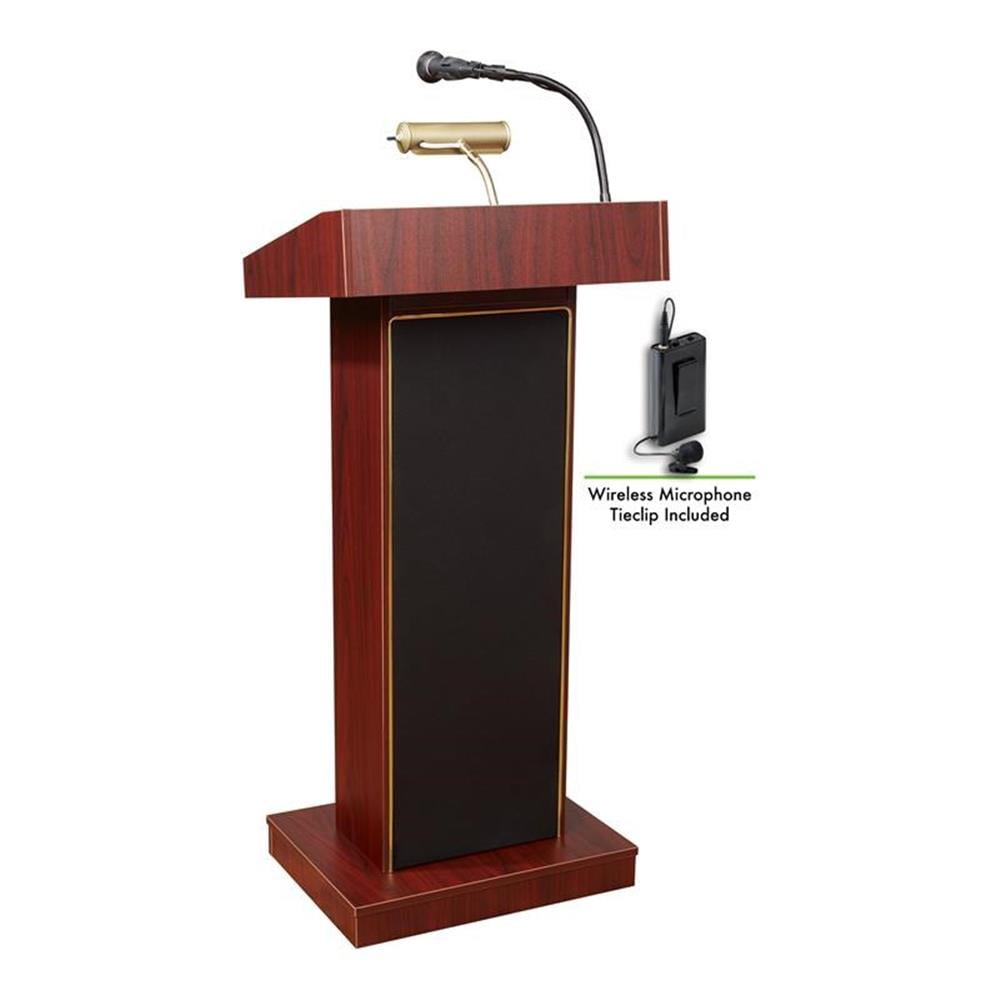 Oklahoma Sound Orator Series Lectern with Tie Clip/ Lavalier Mic in ...