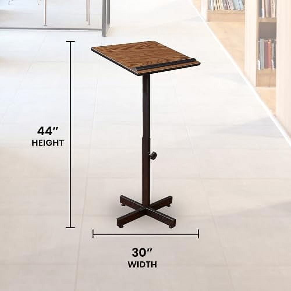 Oklahoma Sound Portable Presentation Series Adjustable Height Lectern ...