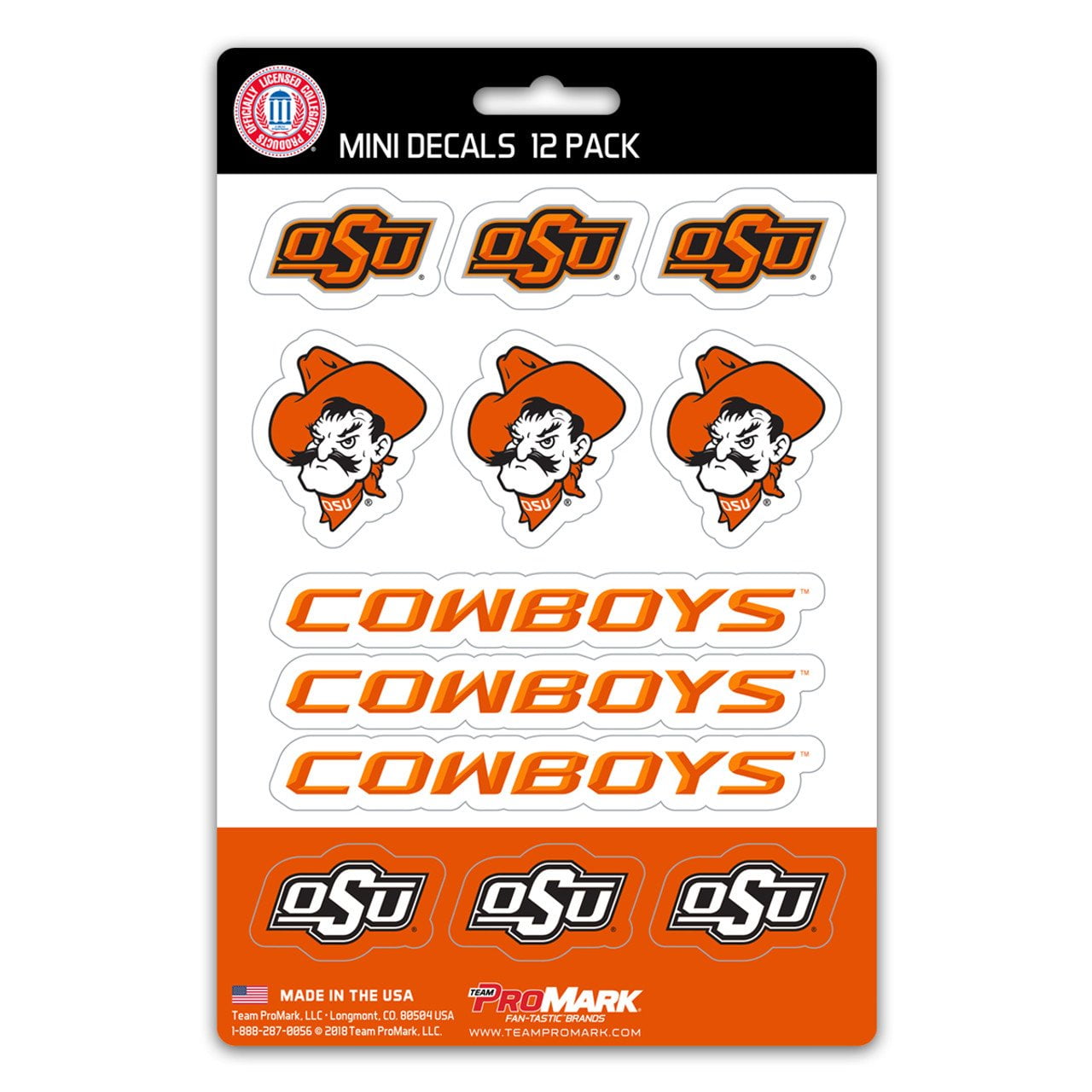 Oklahoma State Decals