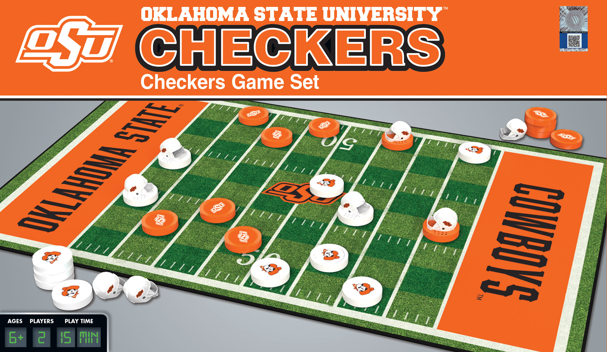 Oklahoma State Cowboys NCAA Checkers - Walmart.com