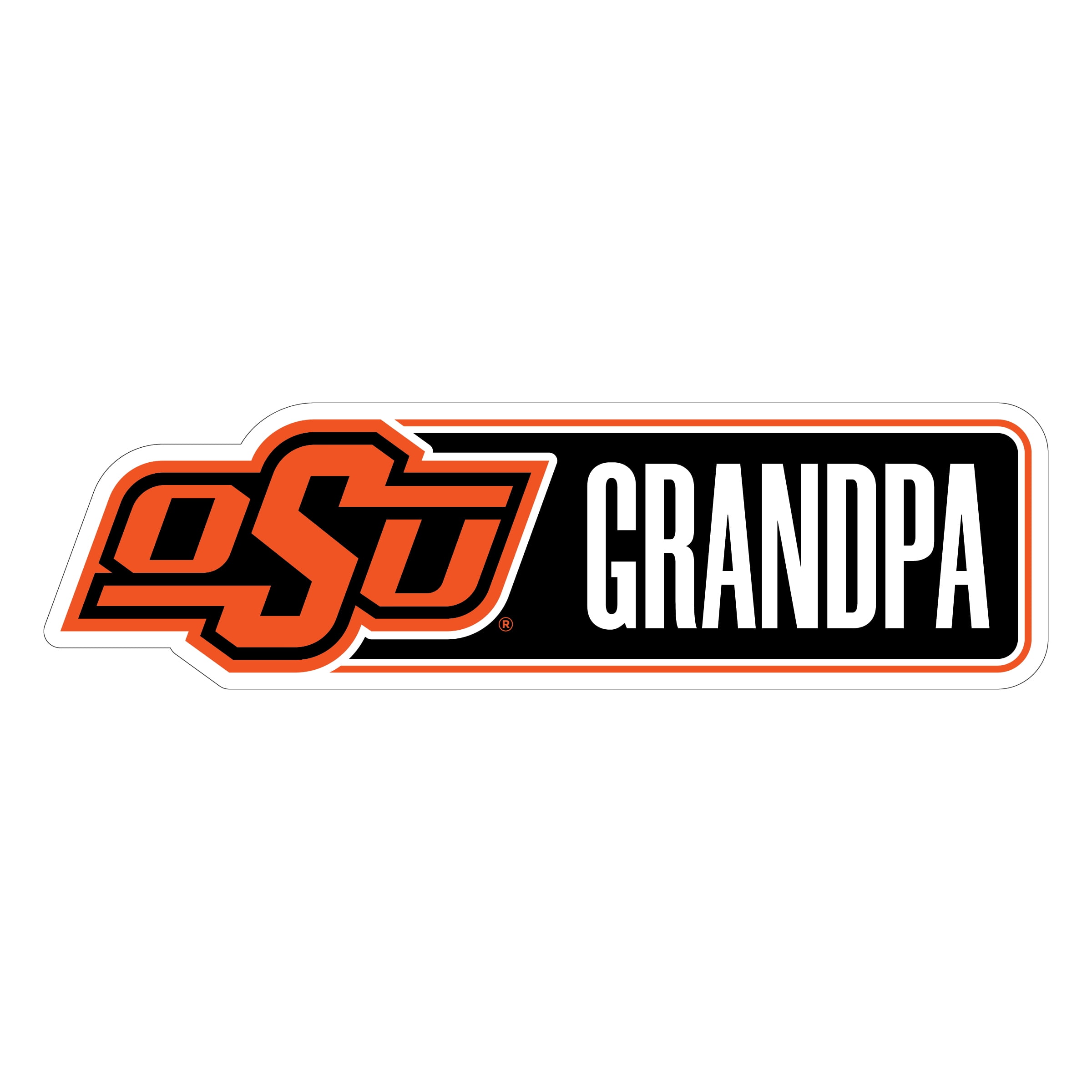 Oklahoma State Cowboys Proud Grandma Die Cut Decal Officially Licensed ...