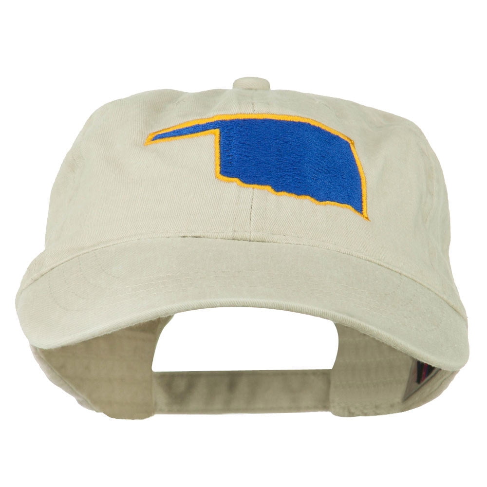 Oklahoma State Map Embroidered Cap - Stone OSFM - Walmart.com