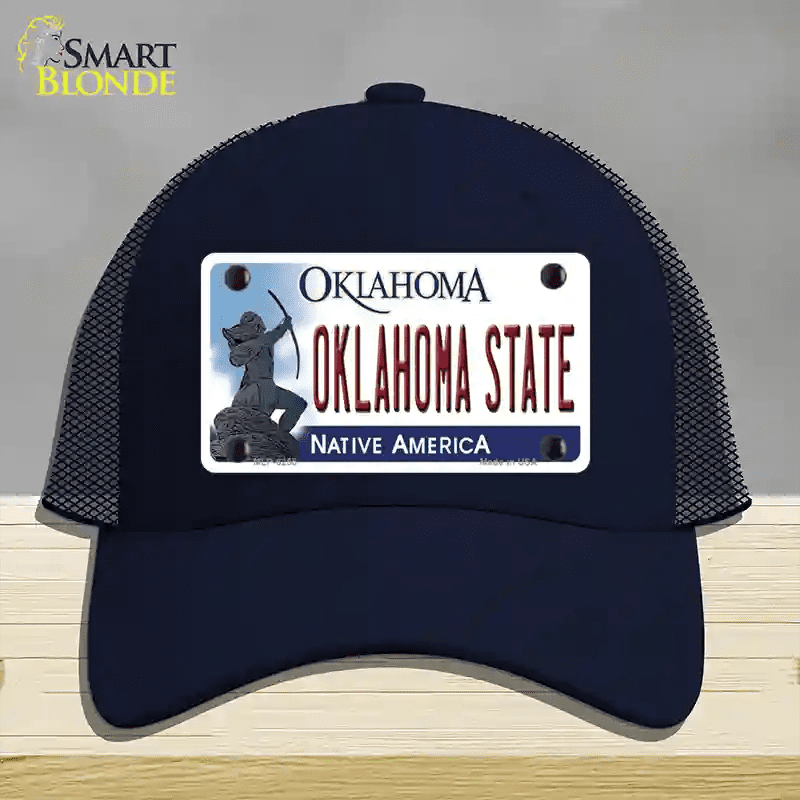Oklahoma State Novelty License Plate Hat Mesh Navy - Walmart.com