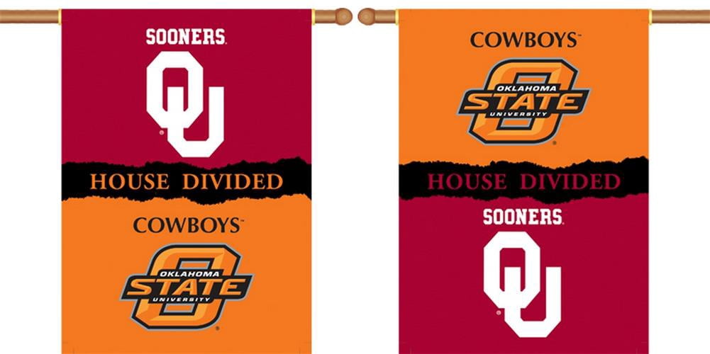 Oklahoma State University House Divided Rivalry Flag - Walmart.com
