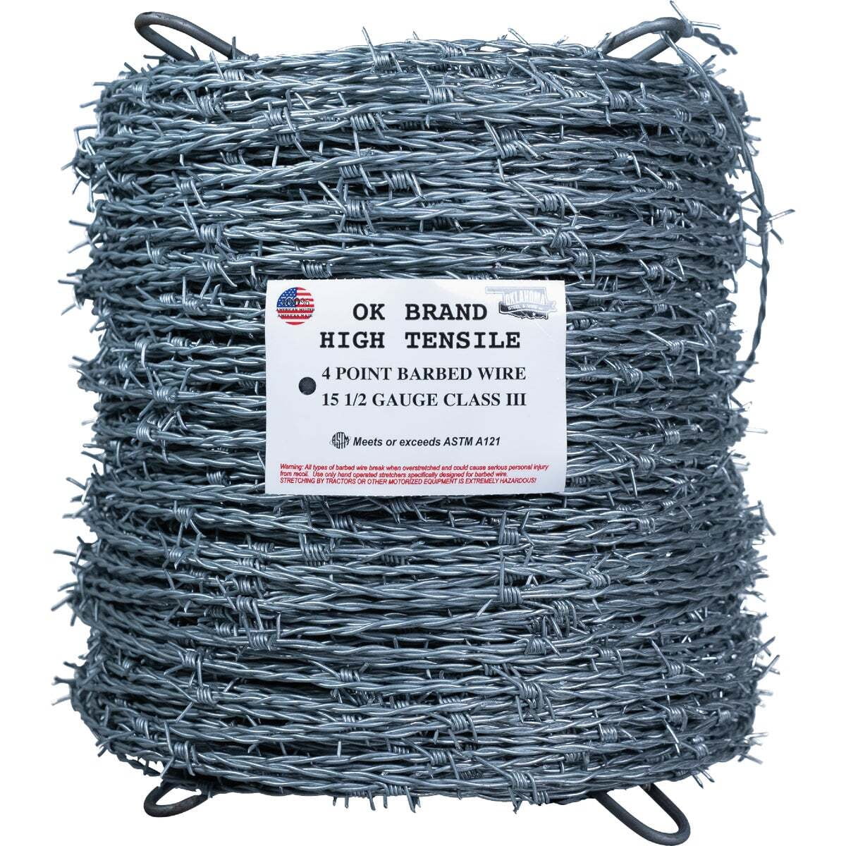 Oklahoma Steel 1320 Ft. x 15.5 Ga. 4 Pt. Barbed Wire CM260-001-1106 ...