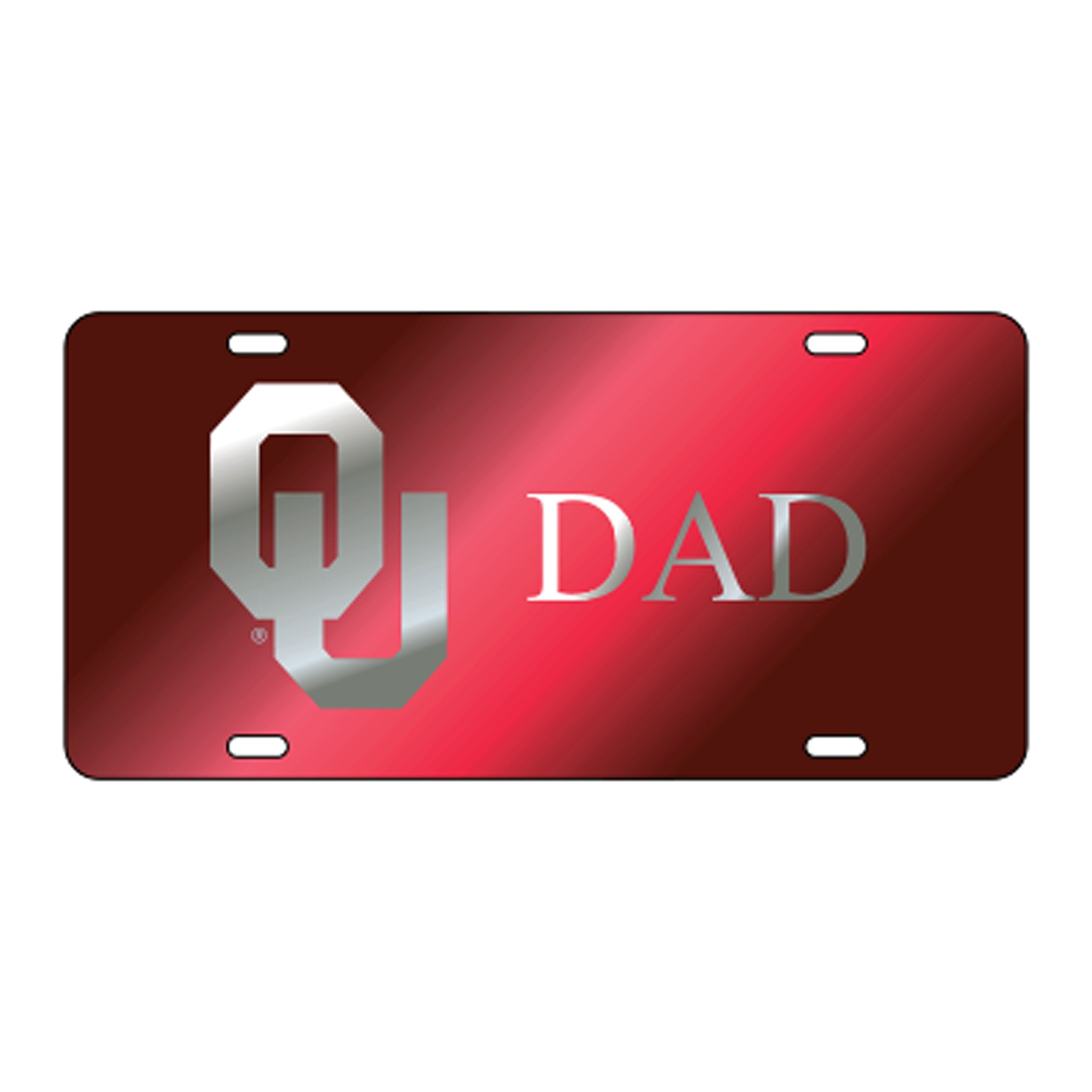 Oklahoma TAG (LASER RED/SIL OU DAD (17535)) - Walmart.com