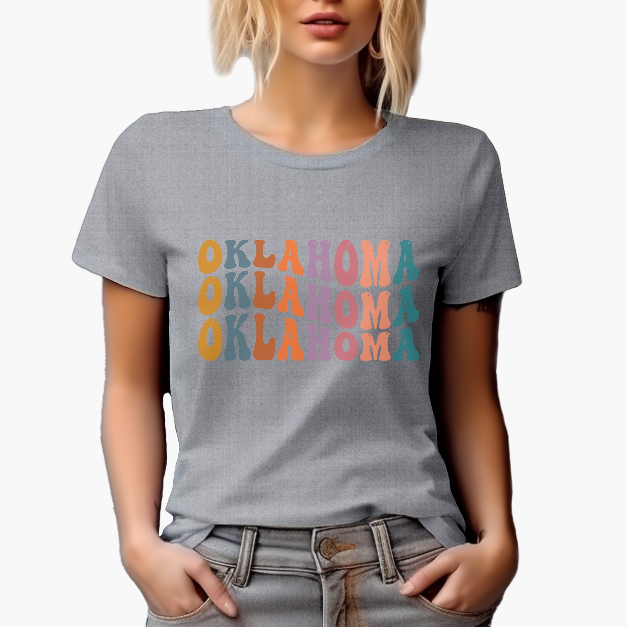 Oklahoma, United States of America, USA or US State Themed, Groovy ...