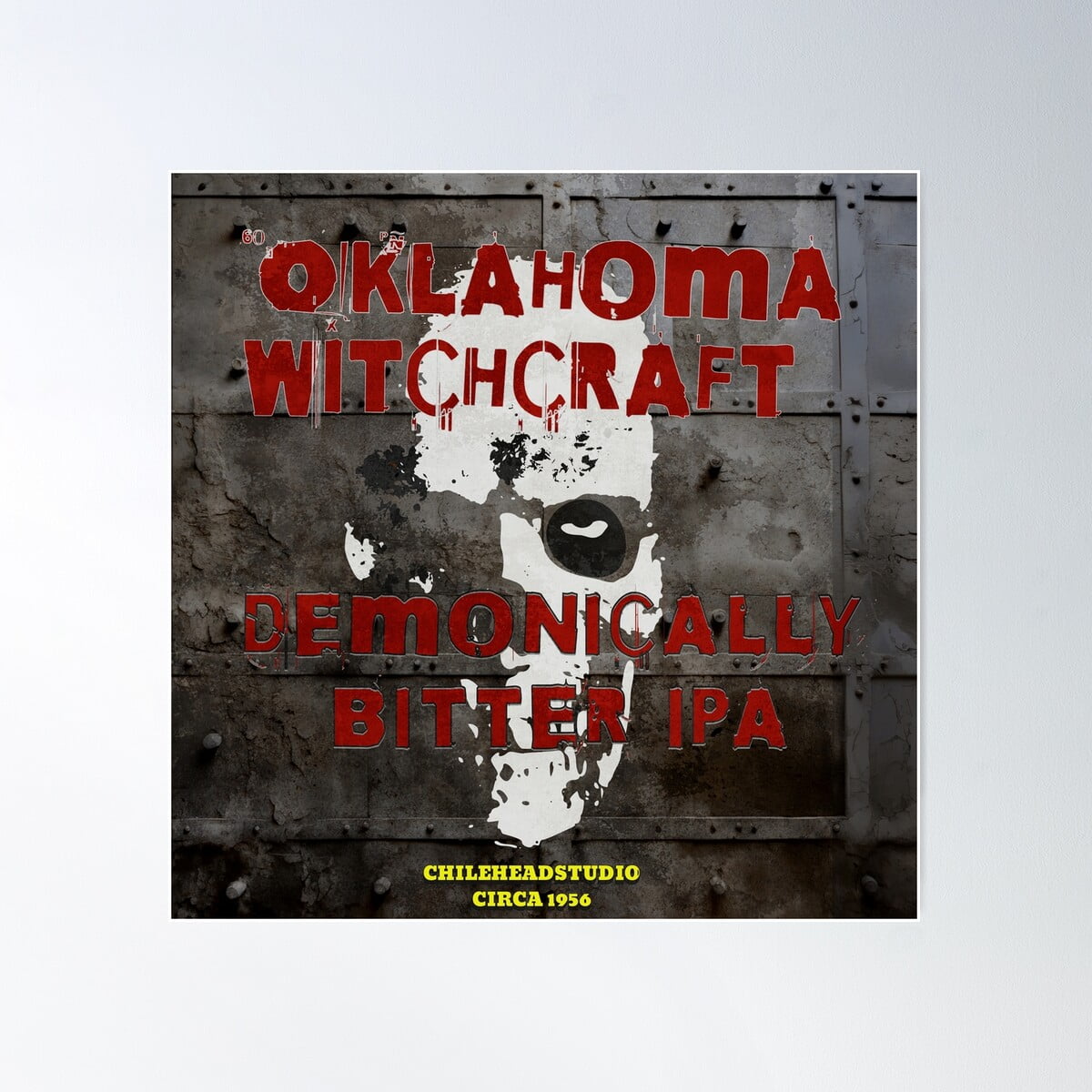 Oklahoma Witchcraft Demonically Bitter Ipa Craft Beer With Skull ...