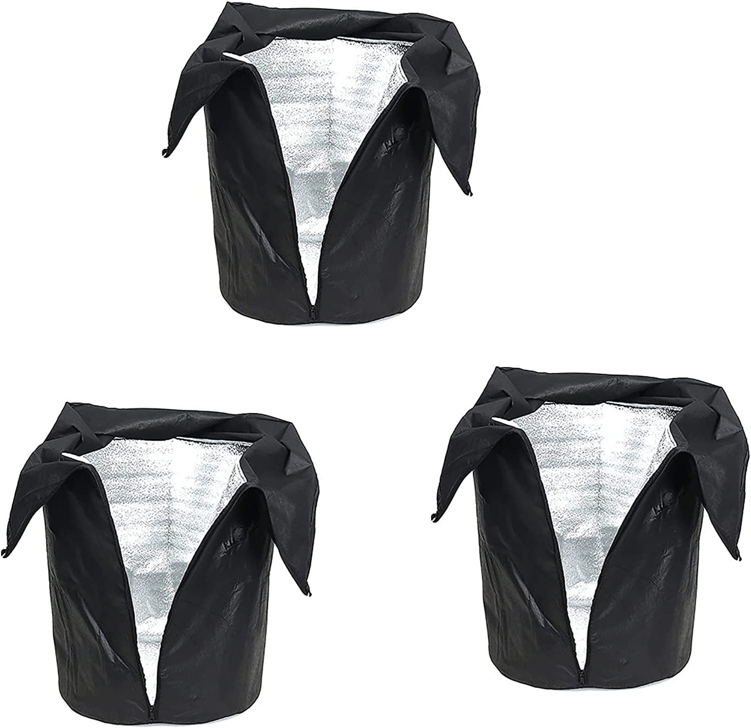 Okngr 3 Pack Flower Pot Cover for Winter, Outdoor Garden Pot Protector ...