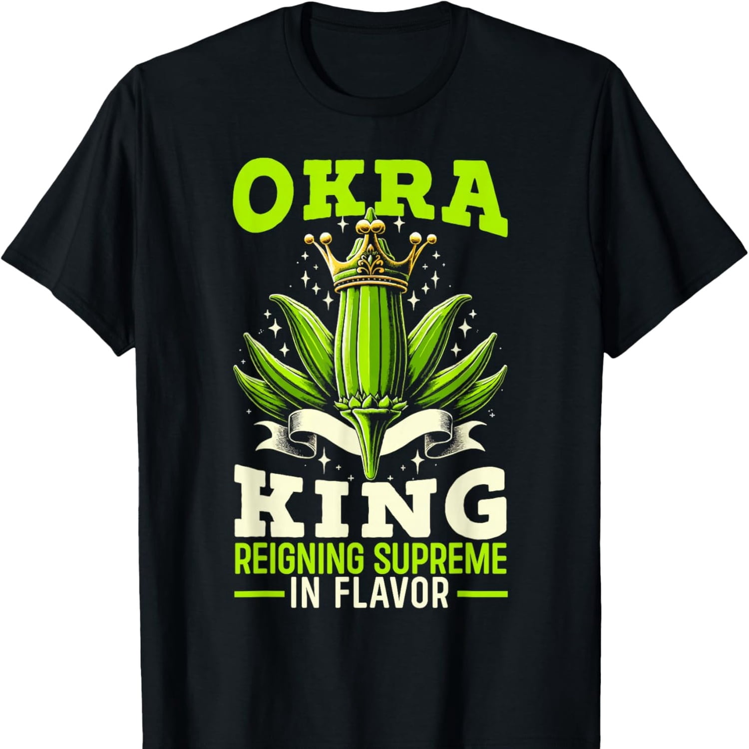 Okra Green Vegetable Gardening Food Okra Recipe T-S1Hirt - Walmart.com
