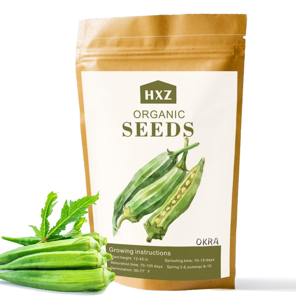Okra Seeds for Planting, Pack of ITL1 200+ Vegetable Seed for Planting ...