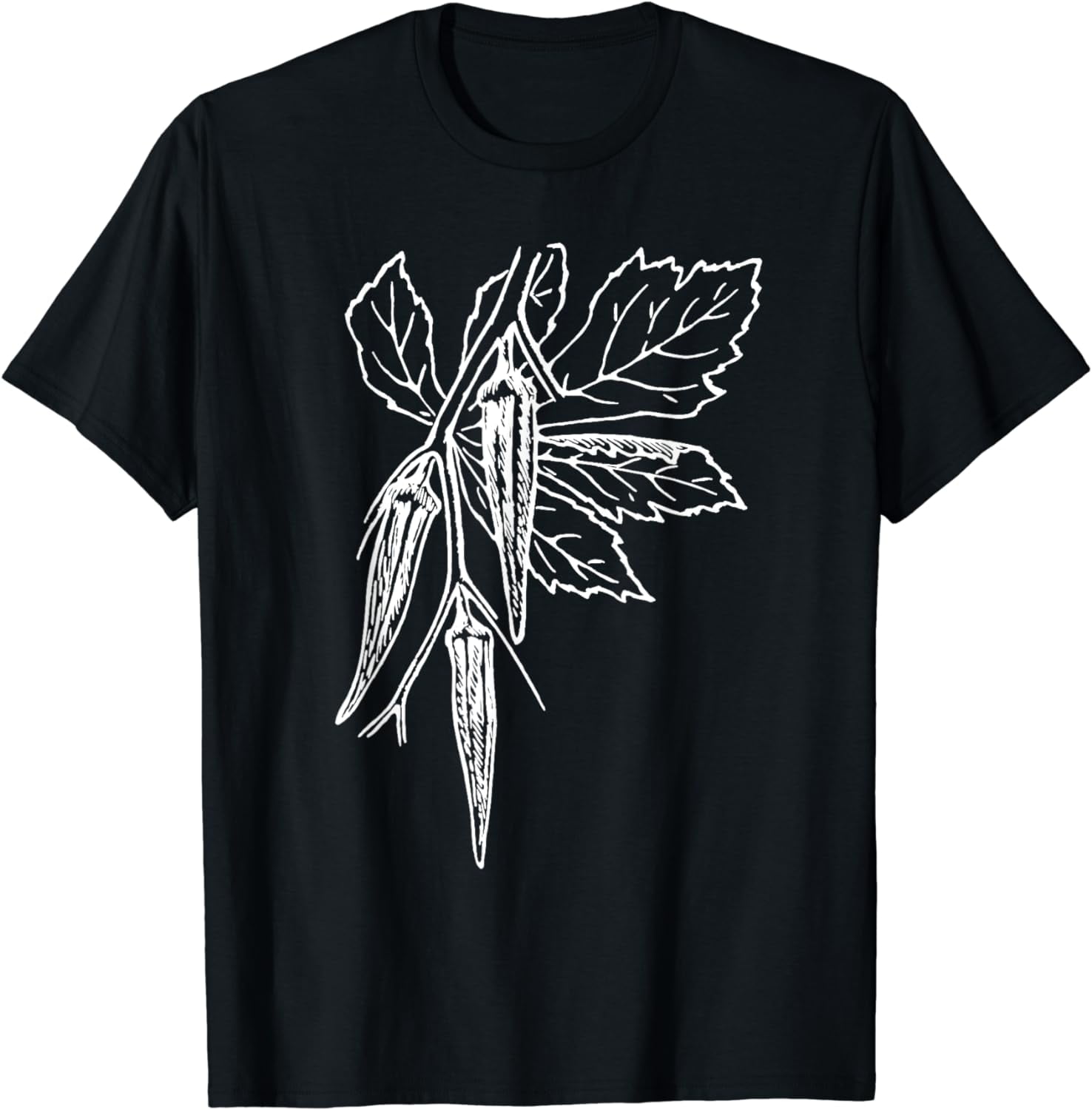 Okra Vegetable Plant Gardening Botany T-Shirt - Walmart.com