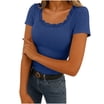 Oksale V Neck Tops for Women Stretch Cotton Spandex Long Sleeve Shirts ...