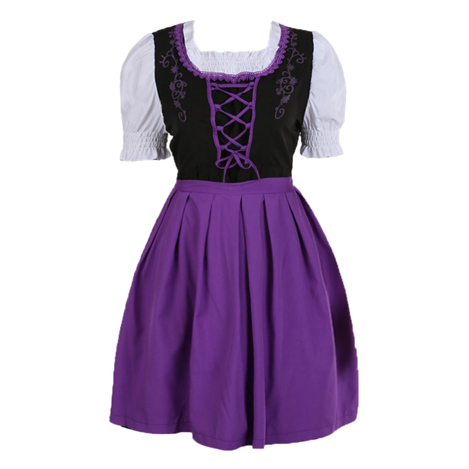 Oksale Women's Dirndl Oktoberfest Dresses Bavarian Fancy Dress 24 ...