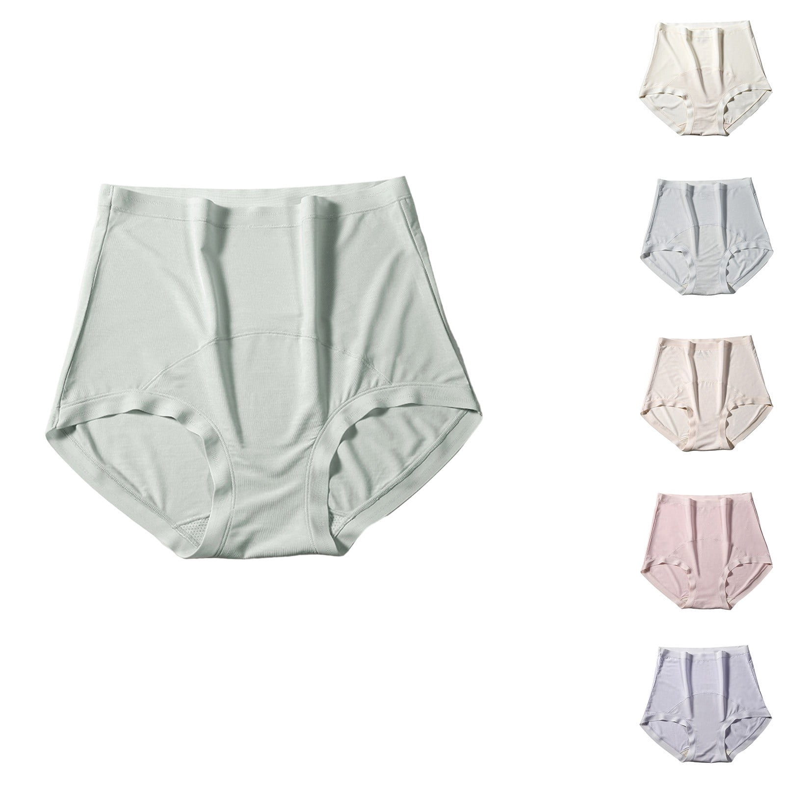 Oksale Womens Cotton Bikini Underwear Hipster High Waisted Panties Soft ...