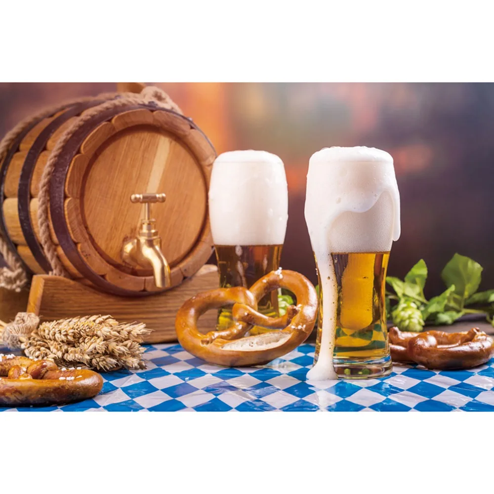 Oktoberfest Backdrop Beer Festival Background for Photography Wood ...