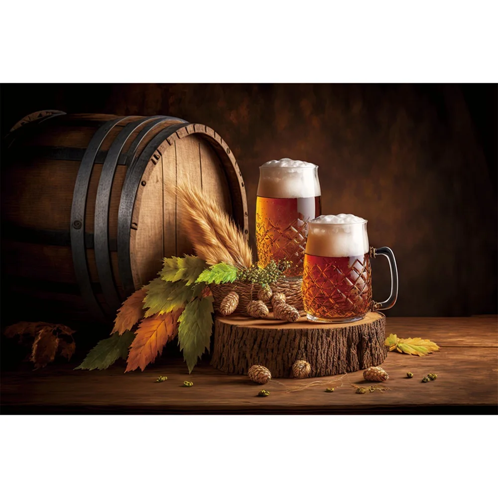 Oktoberfest Backdrop Beer Festival Background for Photography Wood ...