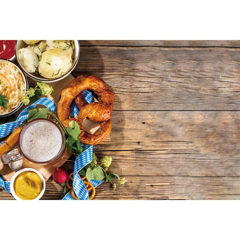Oktoberfest Backdrop Beer Festival Background for Photography Wood ...