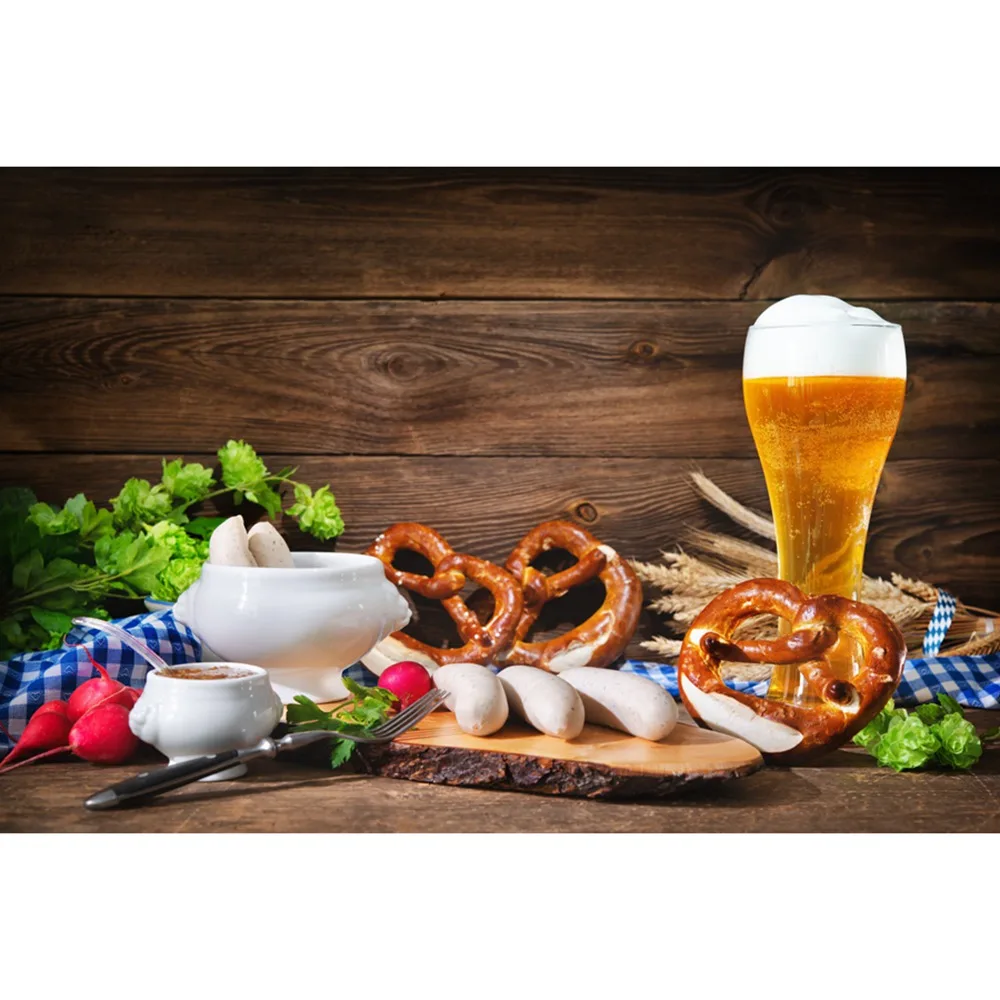 Oktoberfest Backdrop Beer Festival Background for Photography Wood ...