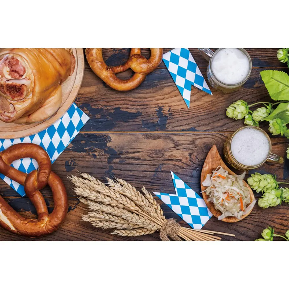 Oktoberfest Backdrop Beer Festival Background for Photography Wood ...