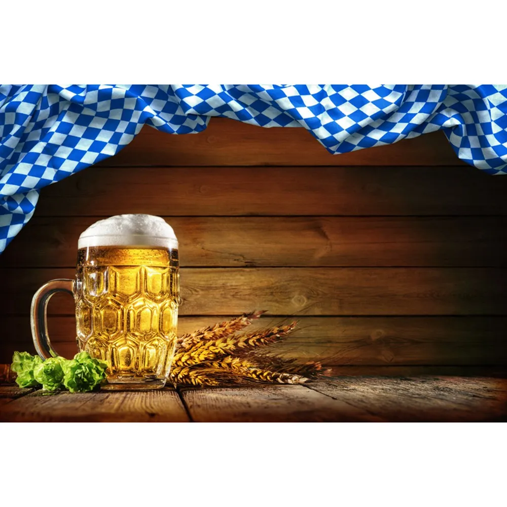 Oktoberfest Backdrop Beer Festival Background for Photography Wood ...