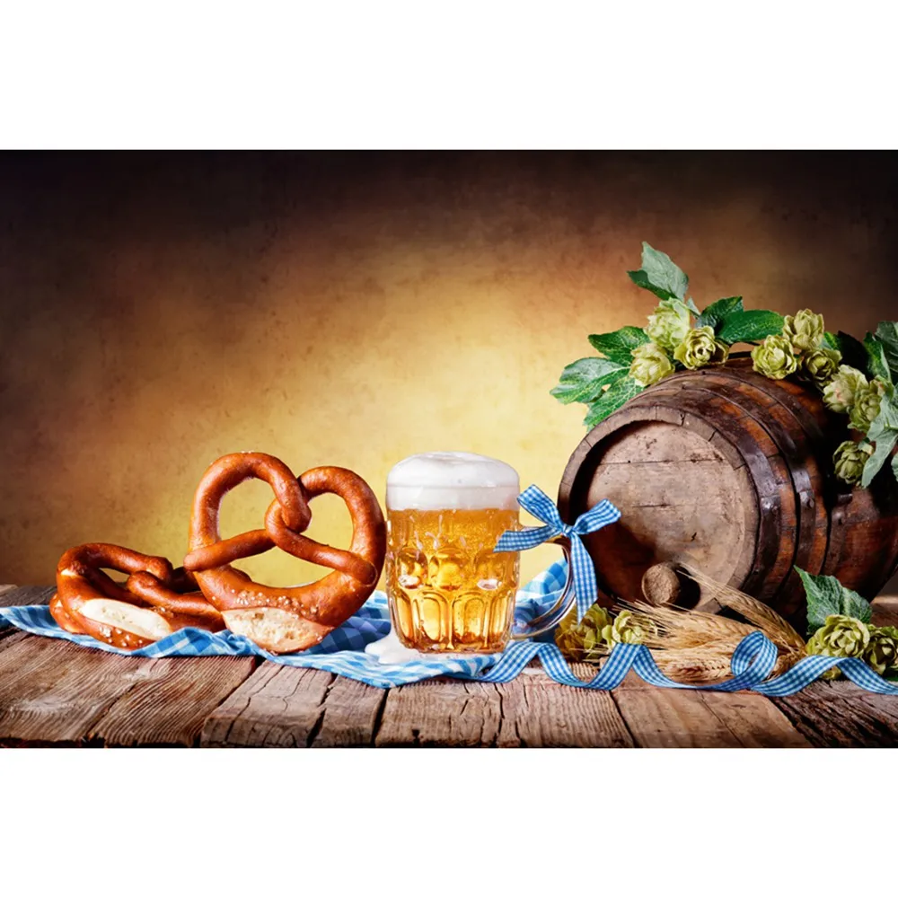 Oktoberfest Backdrop Beer Festival Background for Photography Wood ...