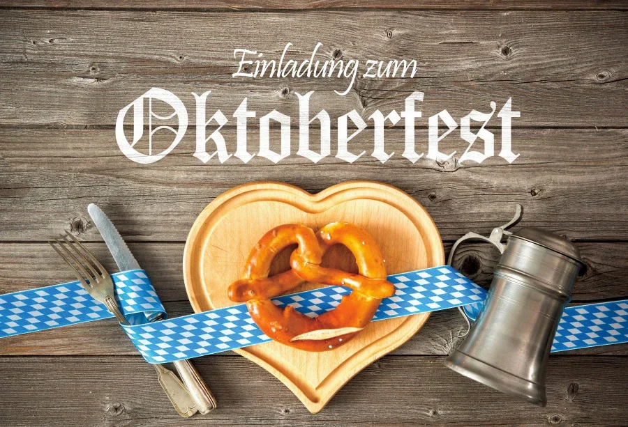 Oktoberfest Backdrop German Bavarian Cheers & Beers Festival Club ...