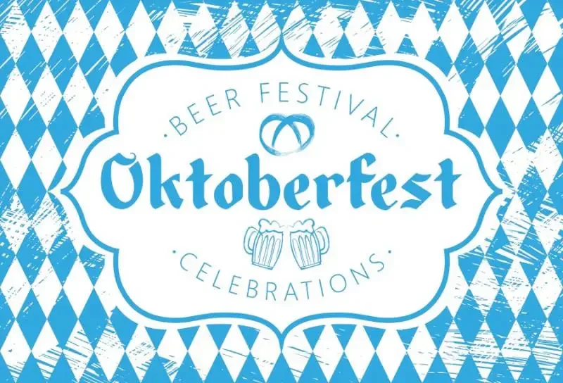 Oktoberfest Backdrop German Bavarian Cheers & Beers Festival Club ...