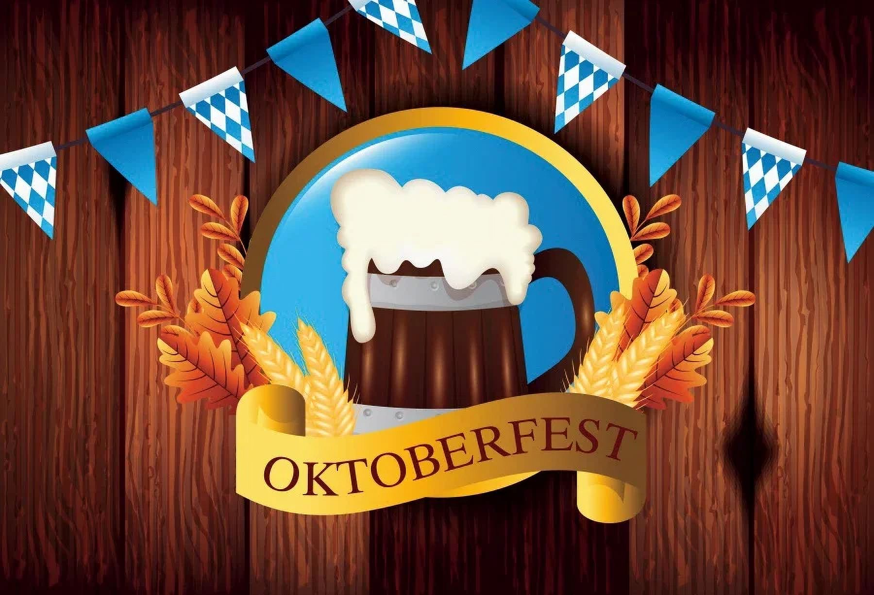 Oktoberfest Backdrop German Bavarian Cheers & Beers Festival Club ...