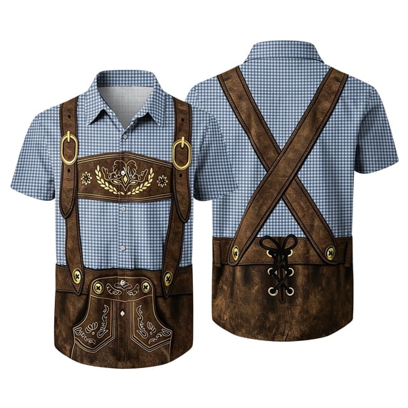 Oktoberfest Beer Shirt for Men Novelty Shirt Funny Short Sleeve 3d ...