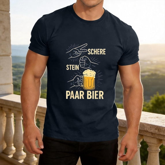 Oktoberfest Beer T-Shirt for Men, Beer Festival Print Casual Shirt ...