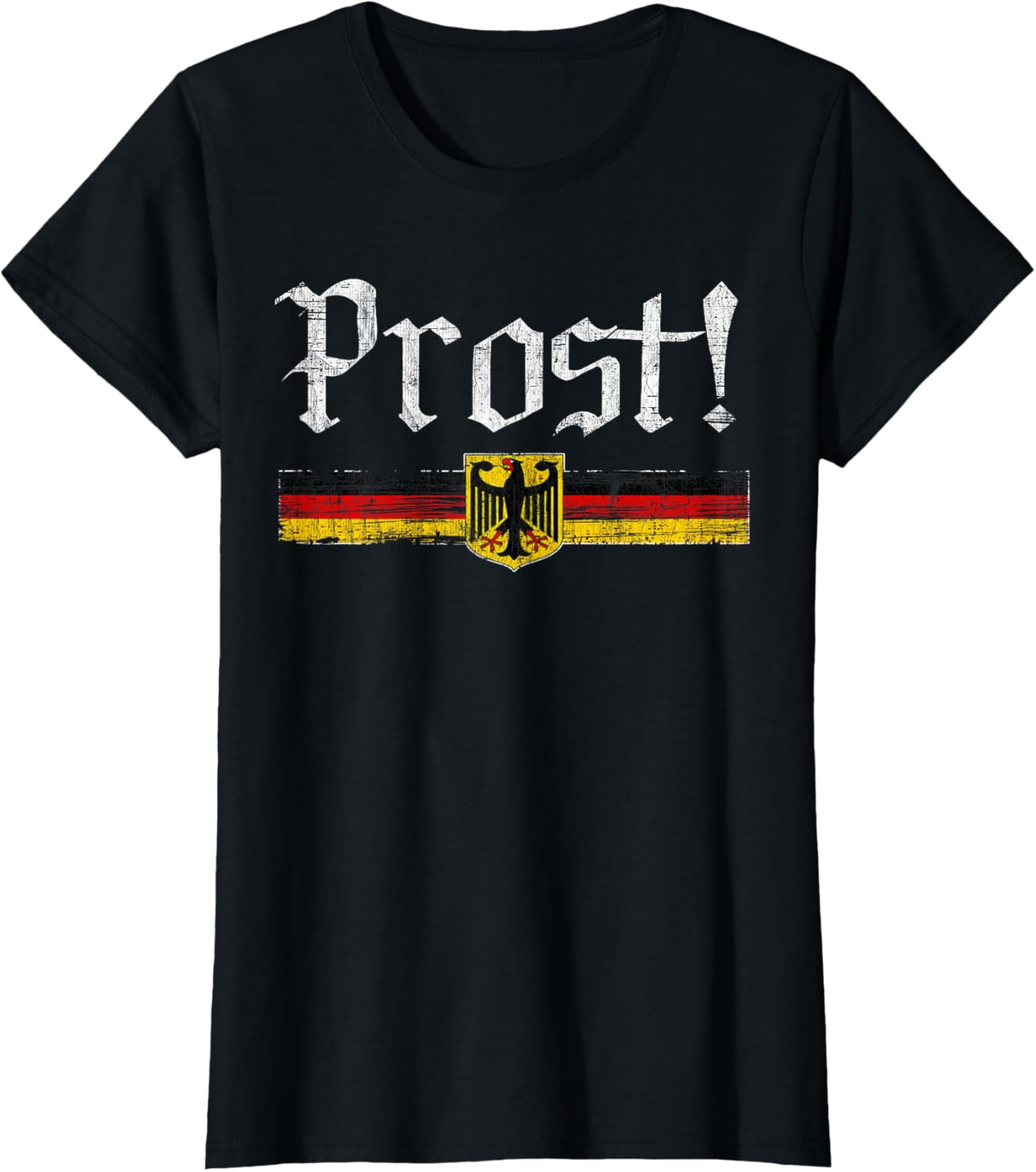 Oktoberfest Drinking Men Women Vintage German Flag Prost T-Shirt ...
