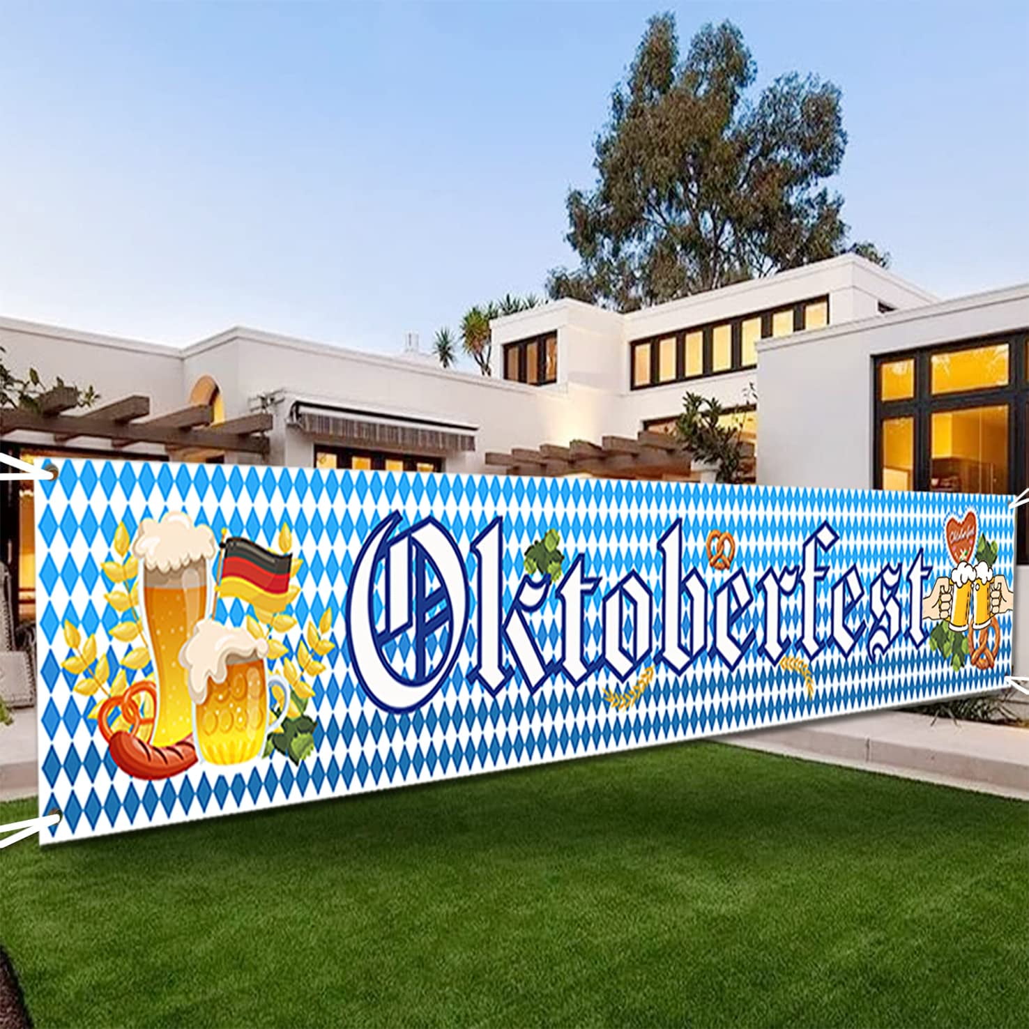 Oktoberfest Fence Banner for German October Fest Themed Party ...