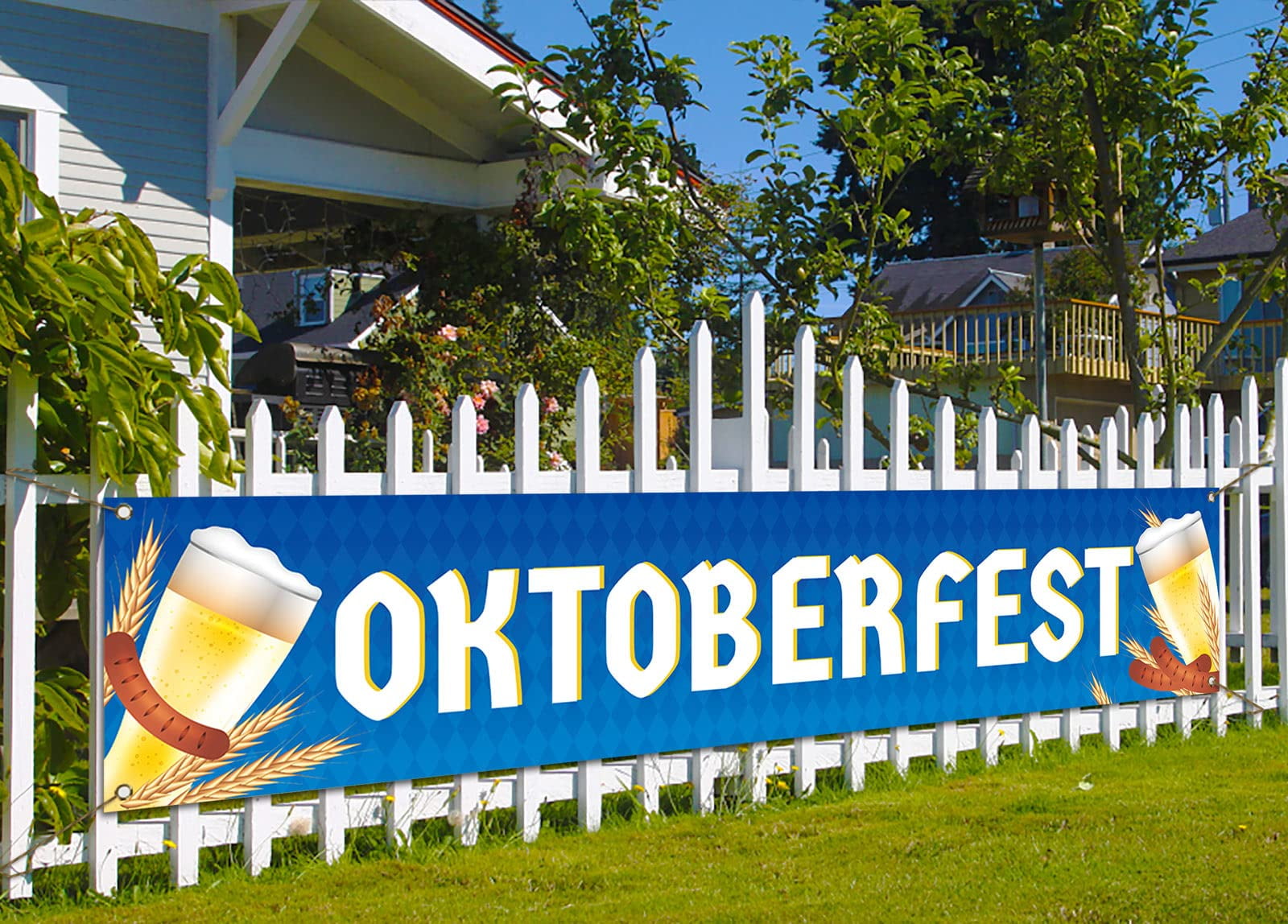 Oktoberfest Fence Banner for German October Fest Themed Party ...