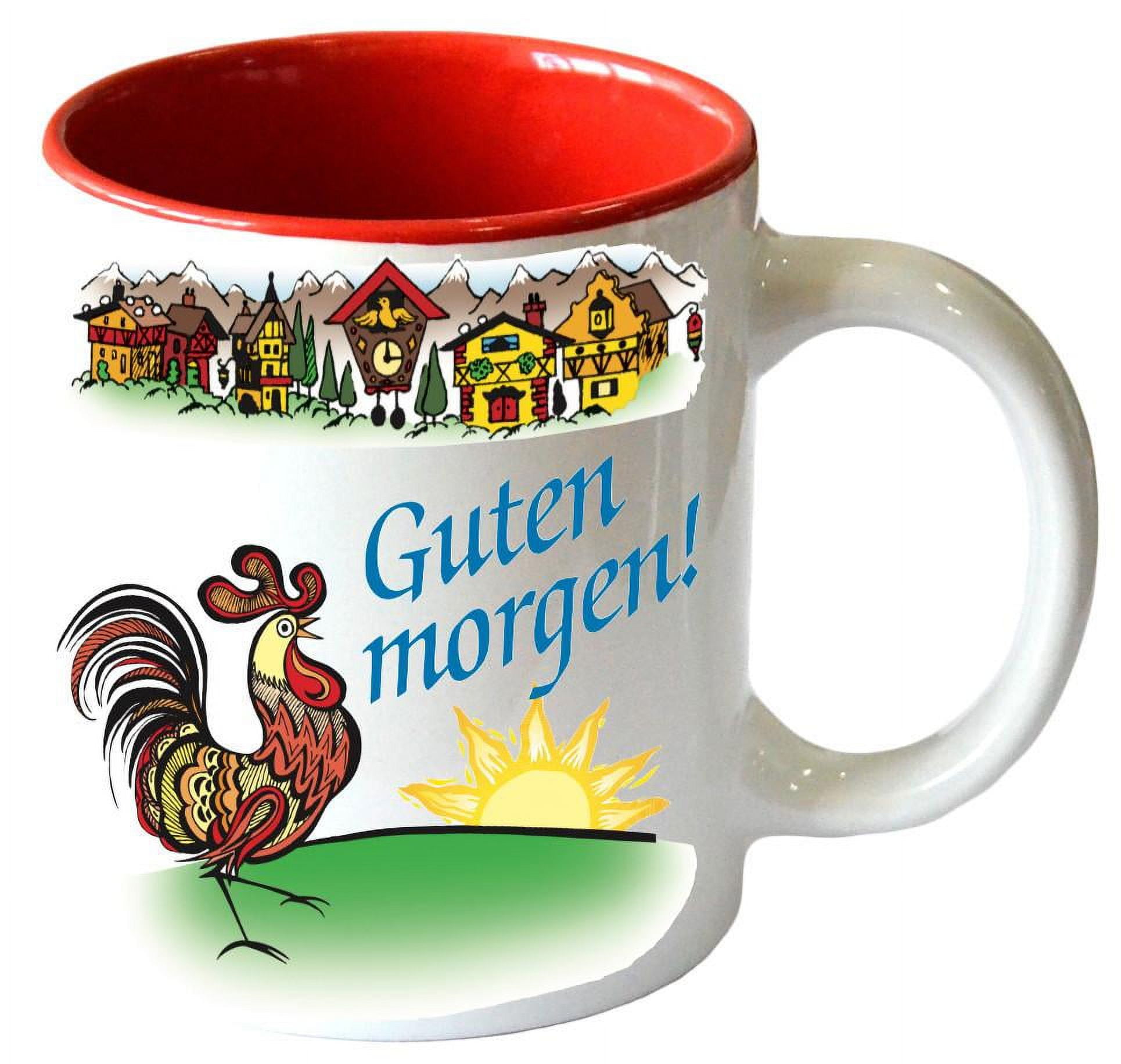 Oktoberfest Haus Ceramic German Coffee Mug with "Guten Morgen ...