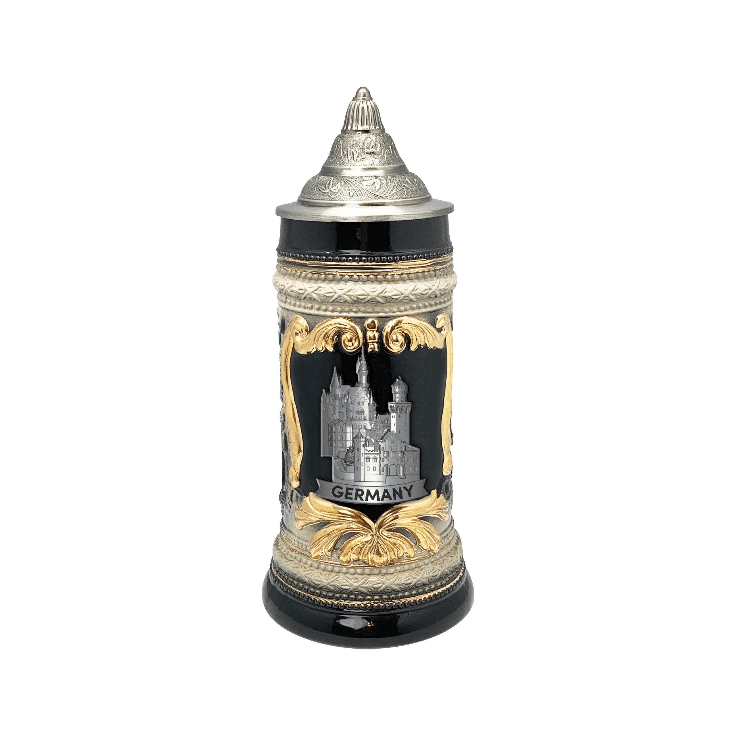 Oktoberfest Haus Deluxe Relief Germany Castle Medallion Lidded Themed ...