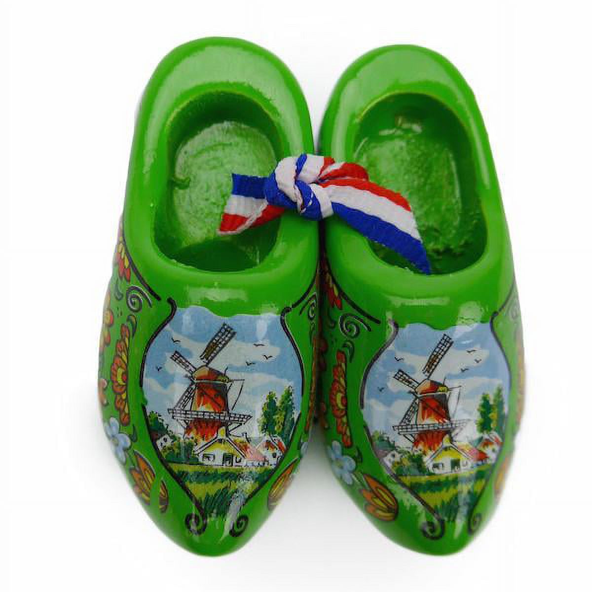 Oktoberfest Haus Dutch Wooden Shoes Deluxe Green Decorative Clogs for ...