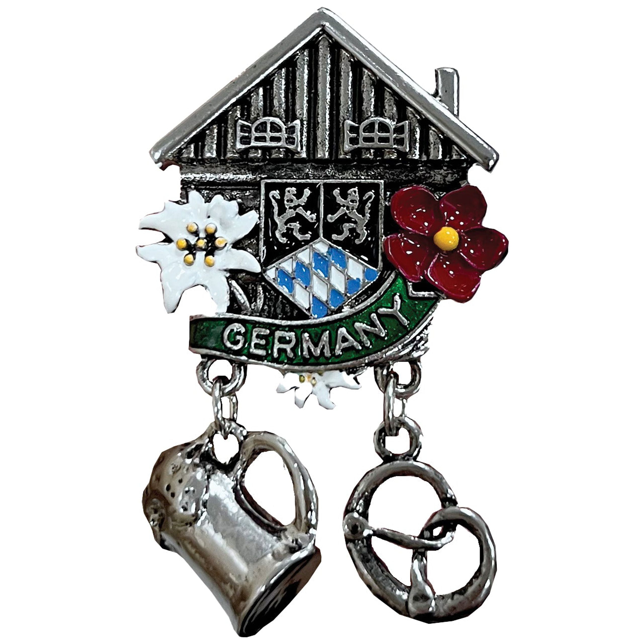 Oktoberfest Haus German Metal Hat Pin Chalet Charming Traditional ...